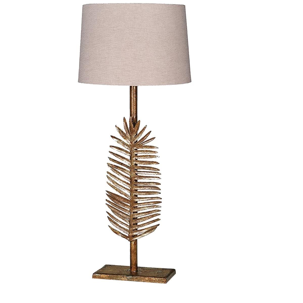 Gold Spikey Leaf Table Lamp - Nicky Cornell
