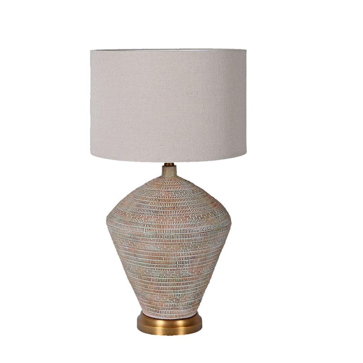 Valetta Concrete Patterned Table Lamp - Nicky Cornell
