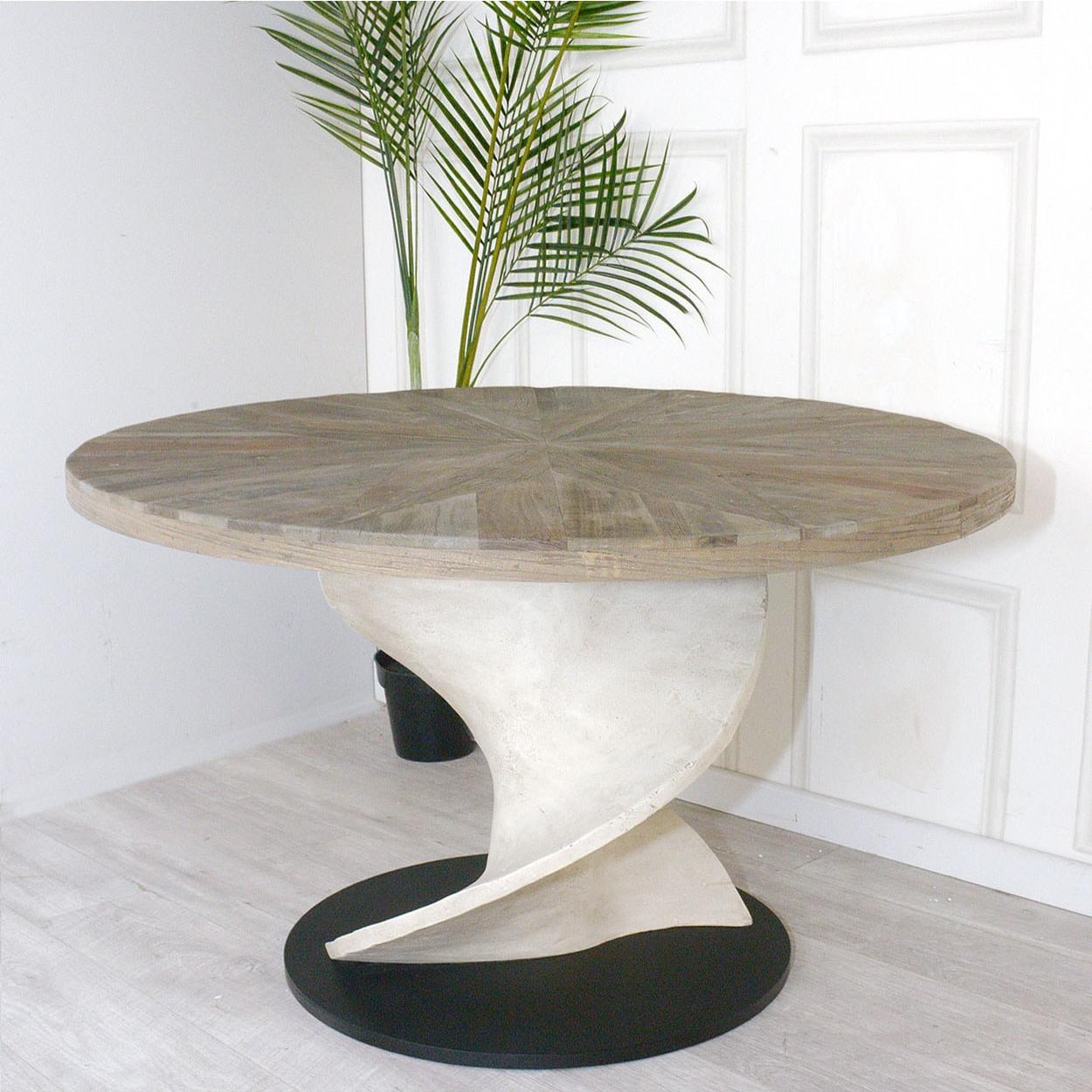 Round Twisted Elm Dining Table - Nicky Cornell