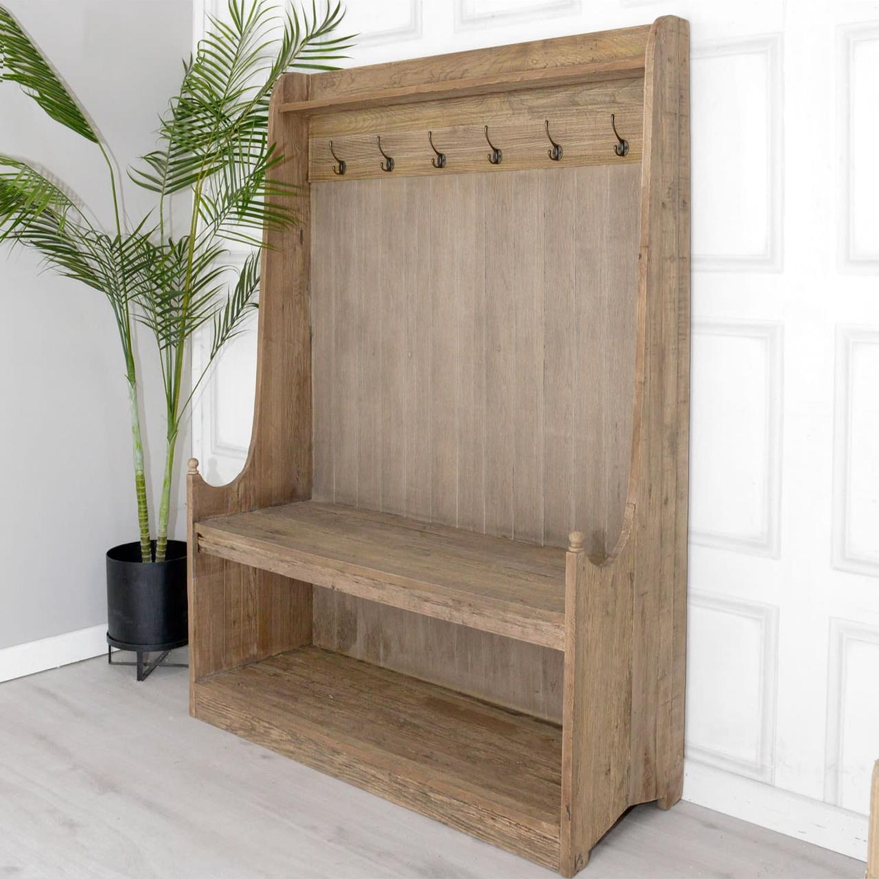 Farmhouse Rustic Hallway Bench - Nicky Cornell