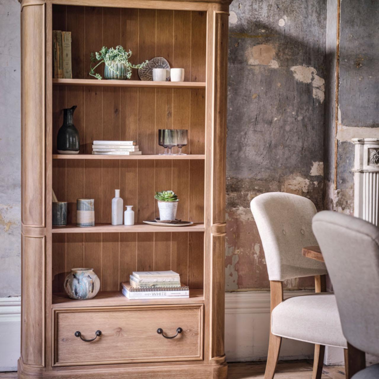 Cannes Wooden Bookcase with Drawers by Willis & Gambier - Nicky Cornell