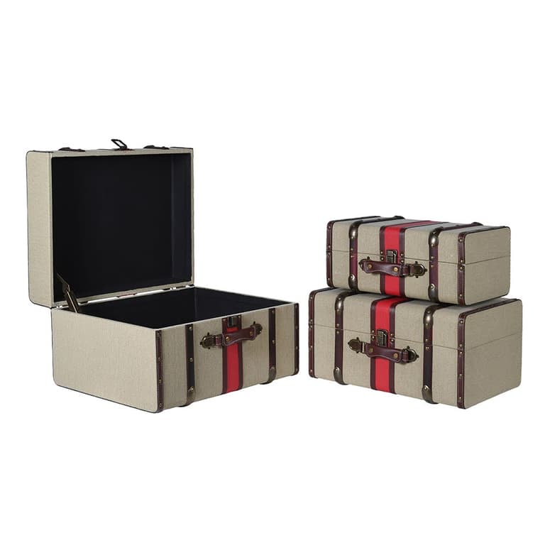 Set of 3 Trunk Style Boxes - Nicky Cornell