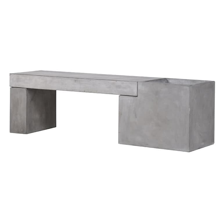 Concrete Bench Planter - Nicky Cornell