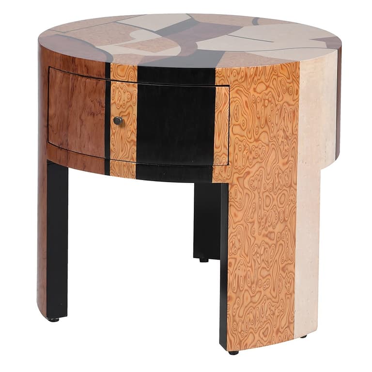 Jeanne Patterned Bedside Table - Nicky Cornell