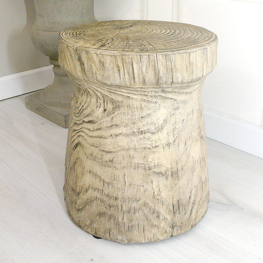Eco Light Brown Wood Stool - Nicky Cornell
