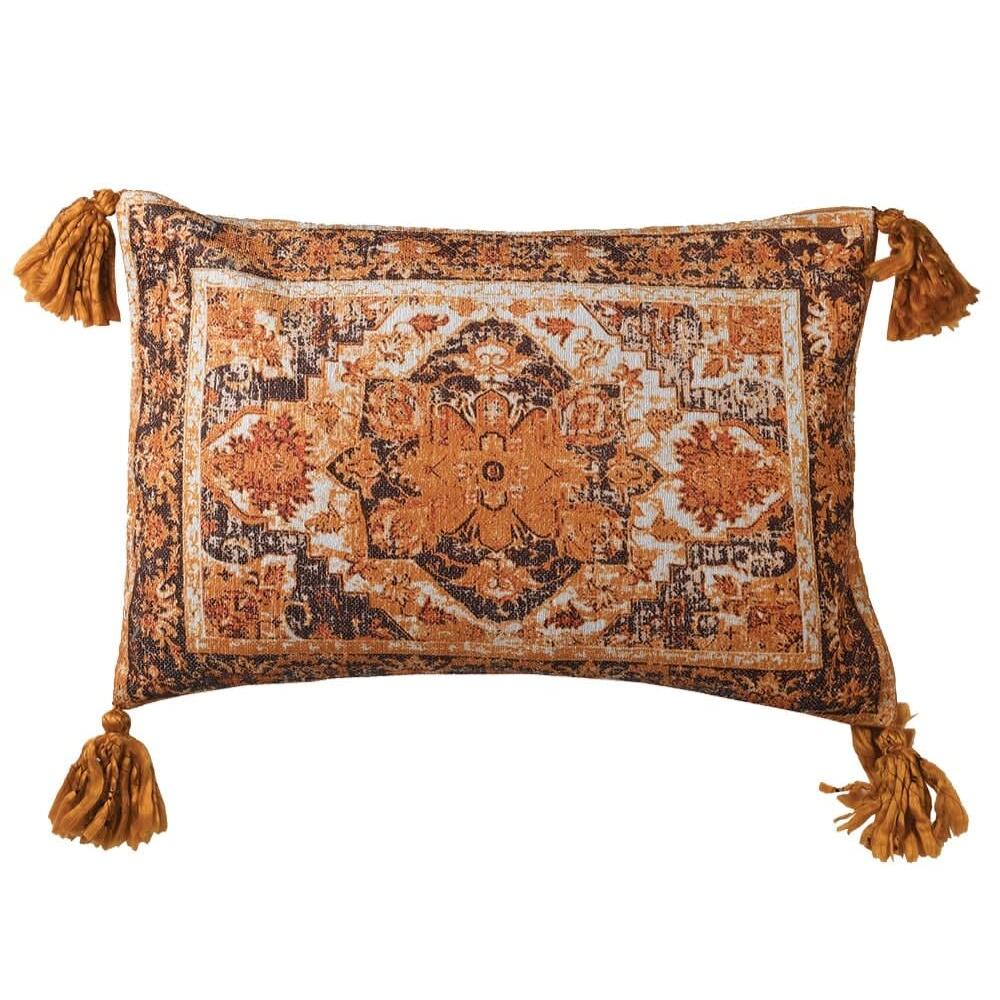 Traditional Mustard Bolster Cushion - Nicky Cornell