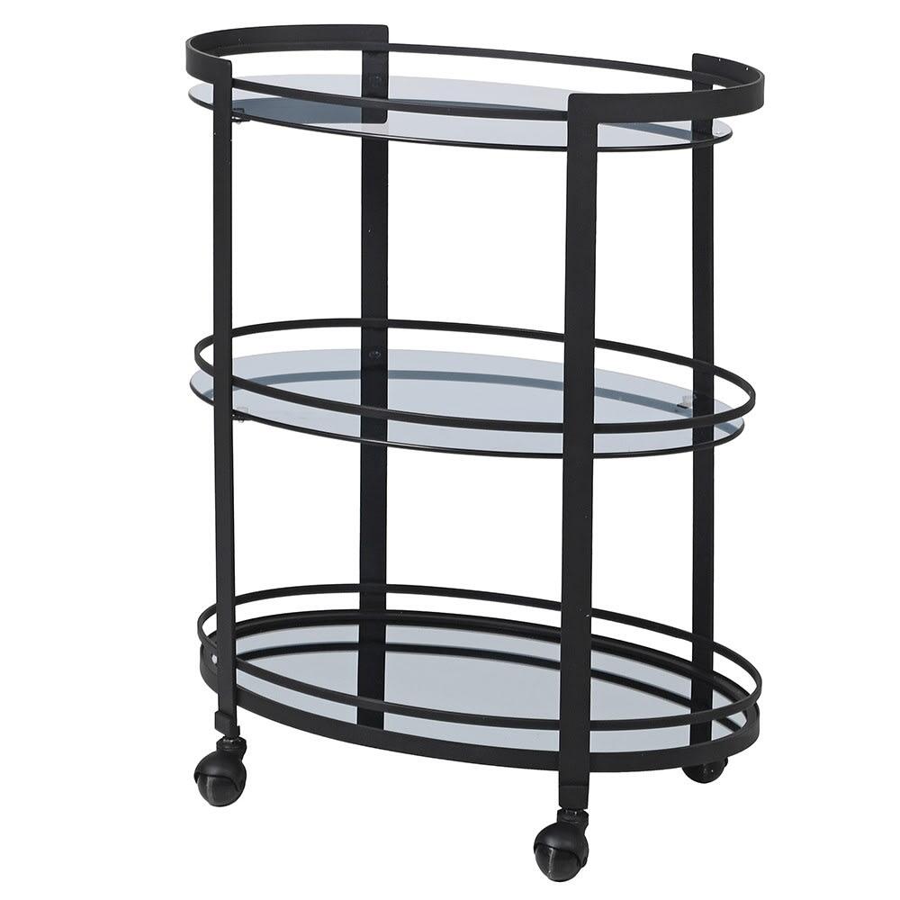 Smoked Mirror Drinks Trolley - Nicky Cornell